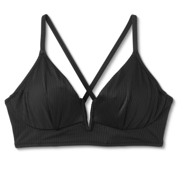Target | Swim | 45 Shade Shore Ribbed Longline Vwire Bikini Top | Poshmark
